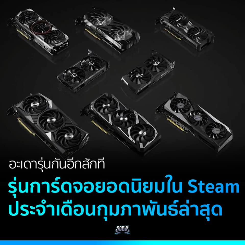 อะเดารุ่นกันอีกสักที รุ่นการ์ดจอยอดนิยมใน Steam ประจำเดือนกุมภาพันธ์ล่าสุด – ADBIG